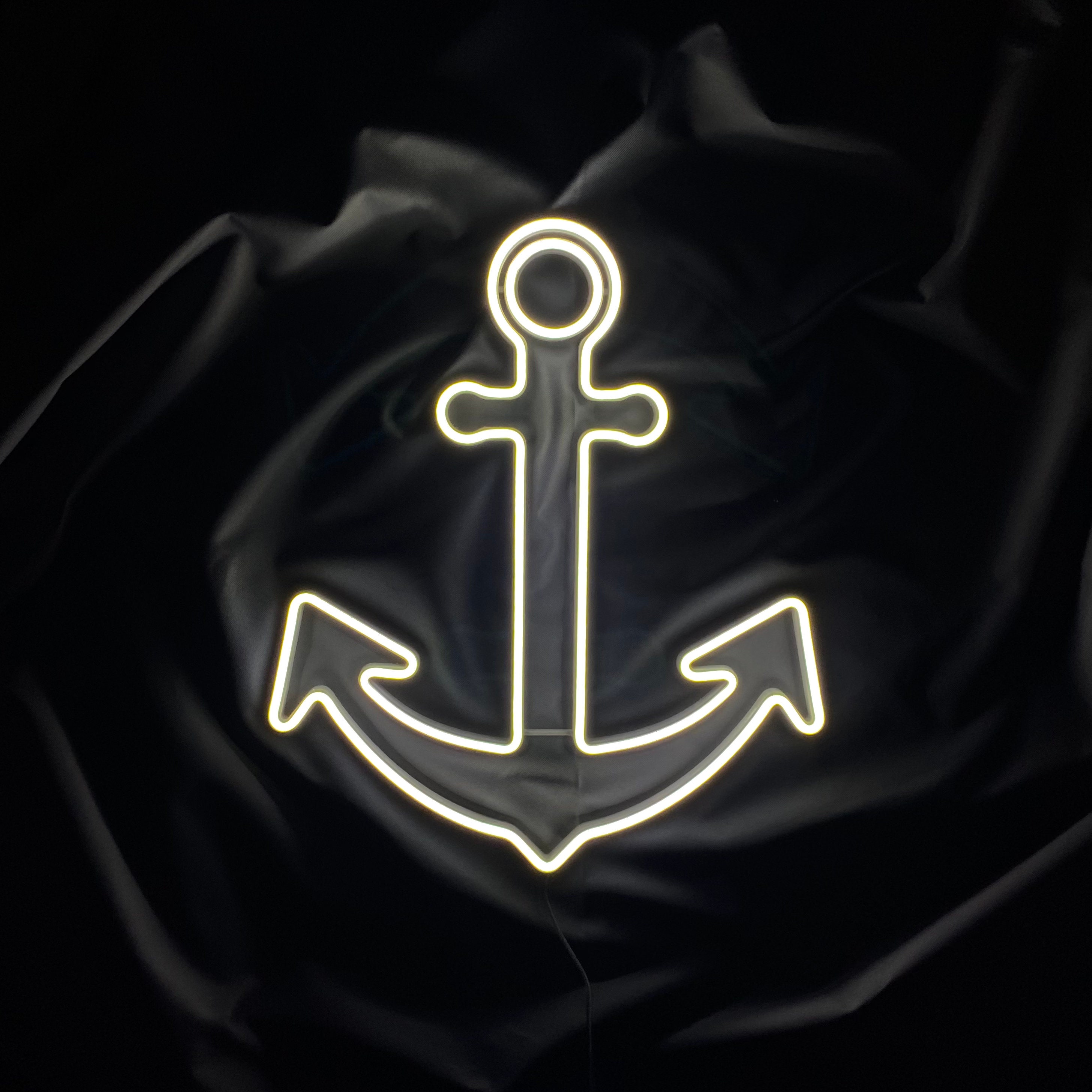 Neon LED Anchor Gift for Sailor Neon Sign Anchor Neon Sailor Neon LED ...