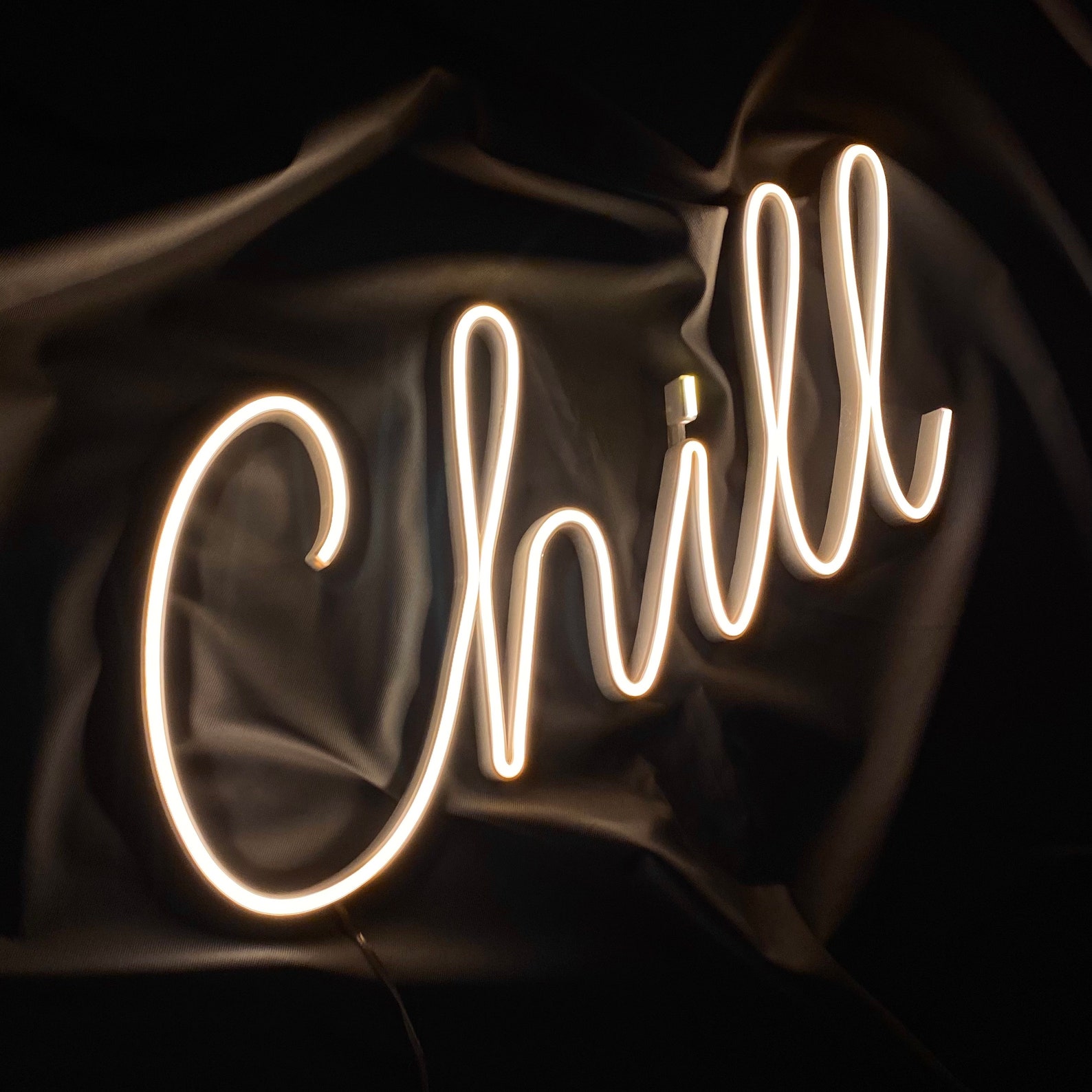 CHILL Neon Sign Chill Room Decor Chill Vibes Light Neon Sign Chill Neon ...