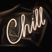 CHILL Neon Sign Chill Room Decor Chill Vibes Light Neon Sign Chill Neon ...