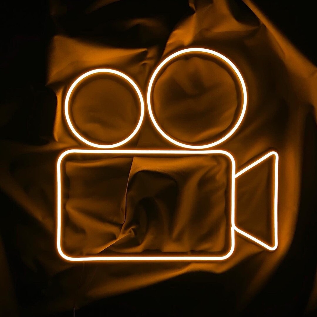 Movie Camera Neon Sign | Cinema Lover | Neon LED Movie | Neon Cinema ...
