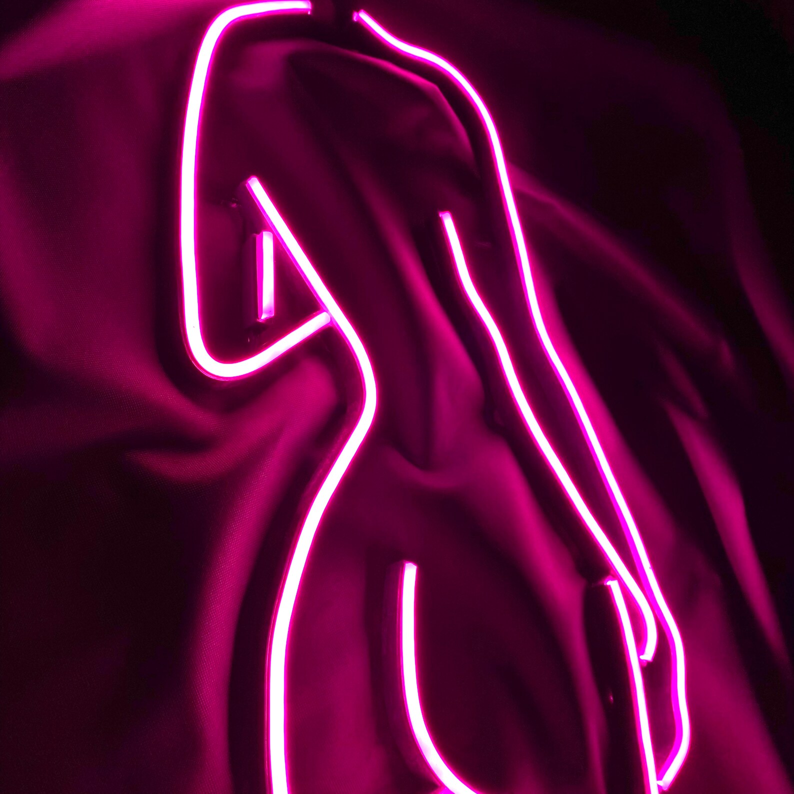 Female Body Neon Sign Wall Art | Female Body Line Art Decor | Neon Sign ...