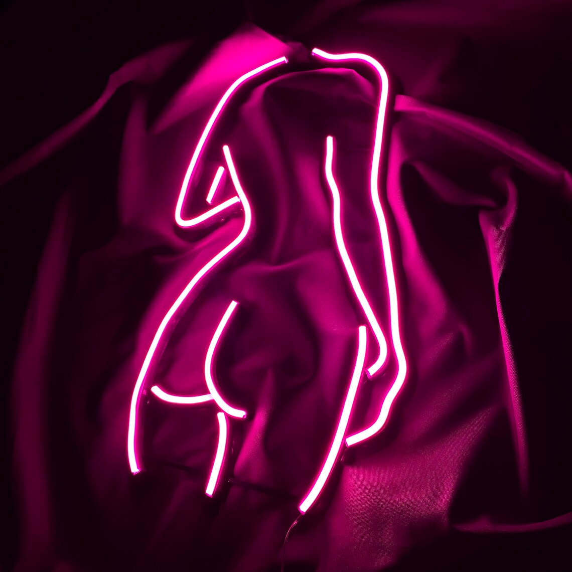 Female Body Neon Sign Wall Art | Female Body Line Art Decor | Neon Sign ...