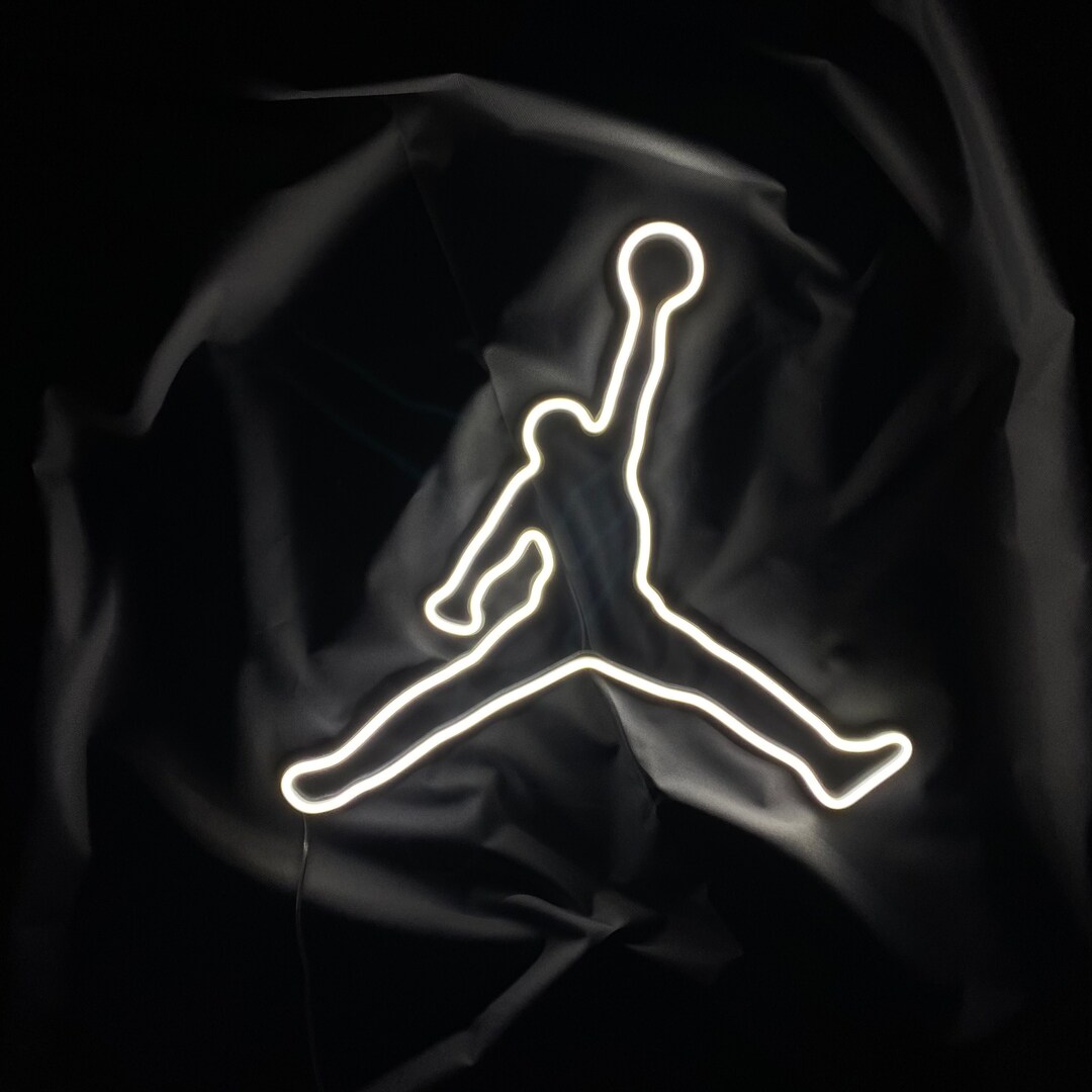 Jordan Neon Sign for NBA Fan | Neon Jordan | Neon LED Sign | Custom ...