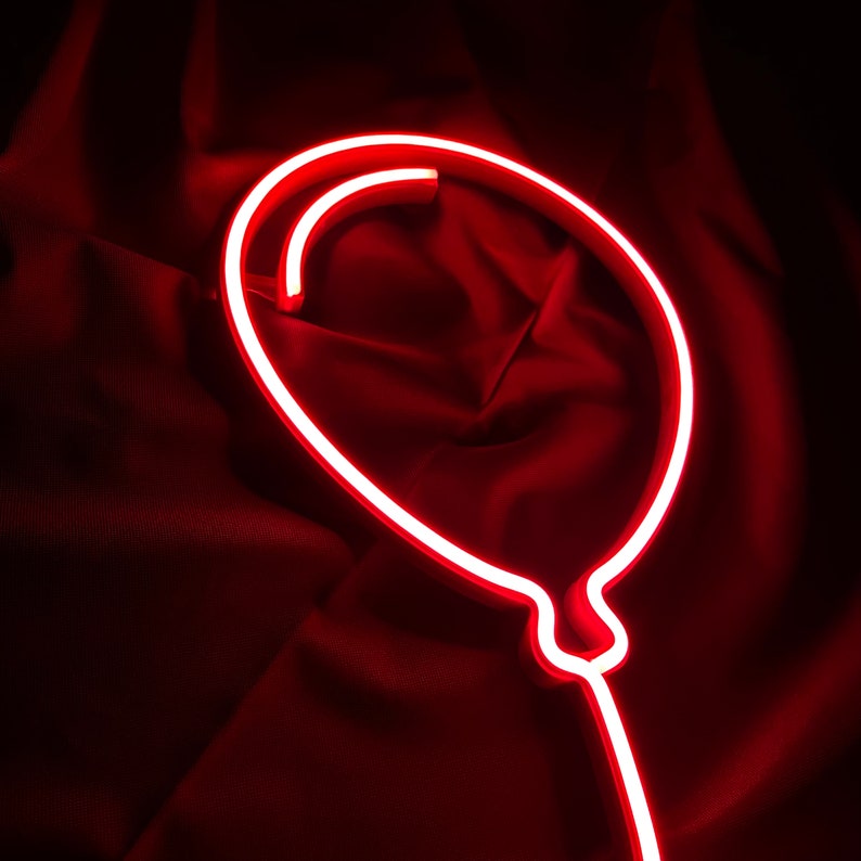Balloon Neon Sign for Party Decor | Red Balloon Neon | | Neon IT ...