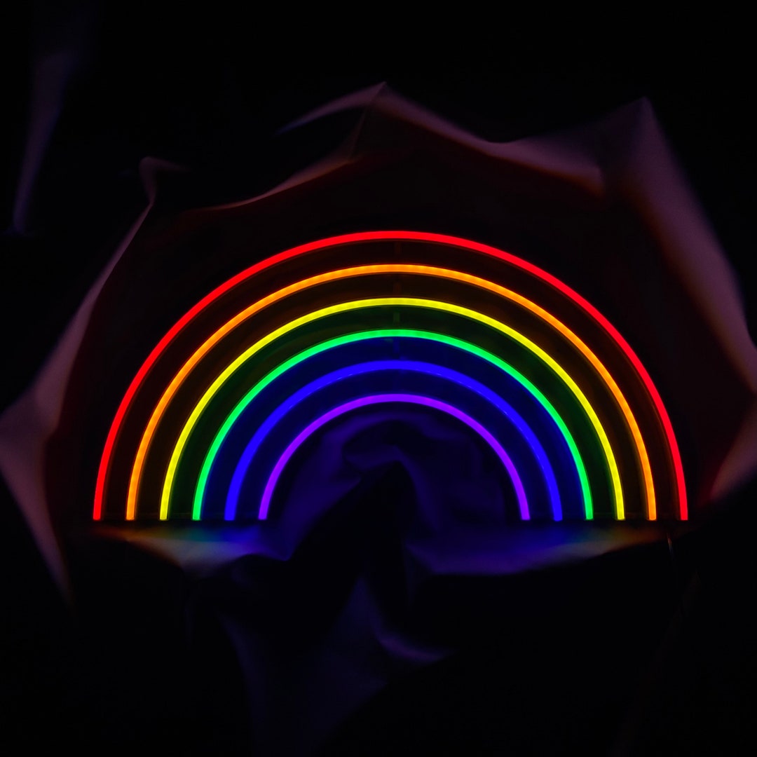 Rainbow Neon Sign | LGBT Neon Sign | Pride Neon Sign | Pride Decor ...