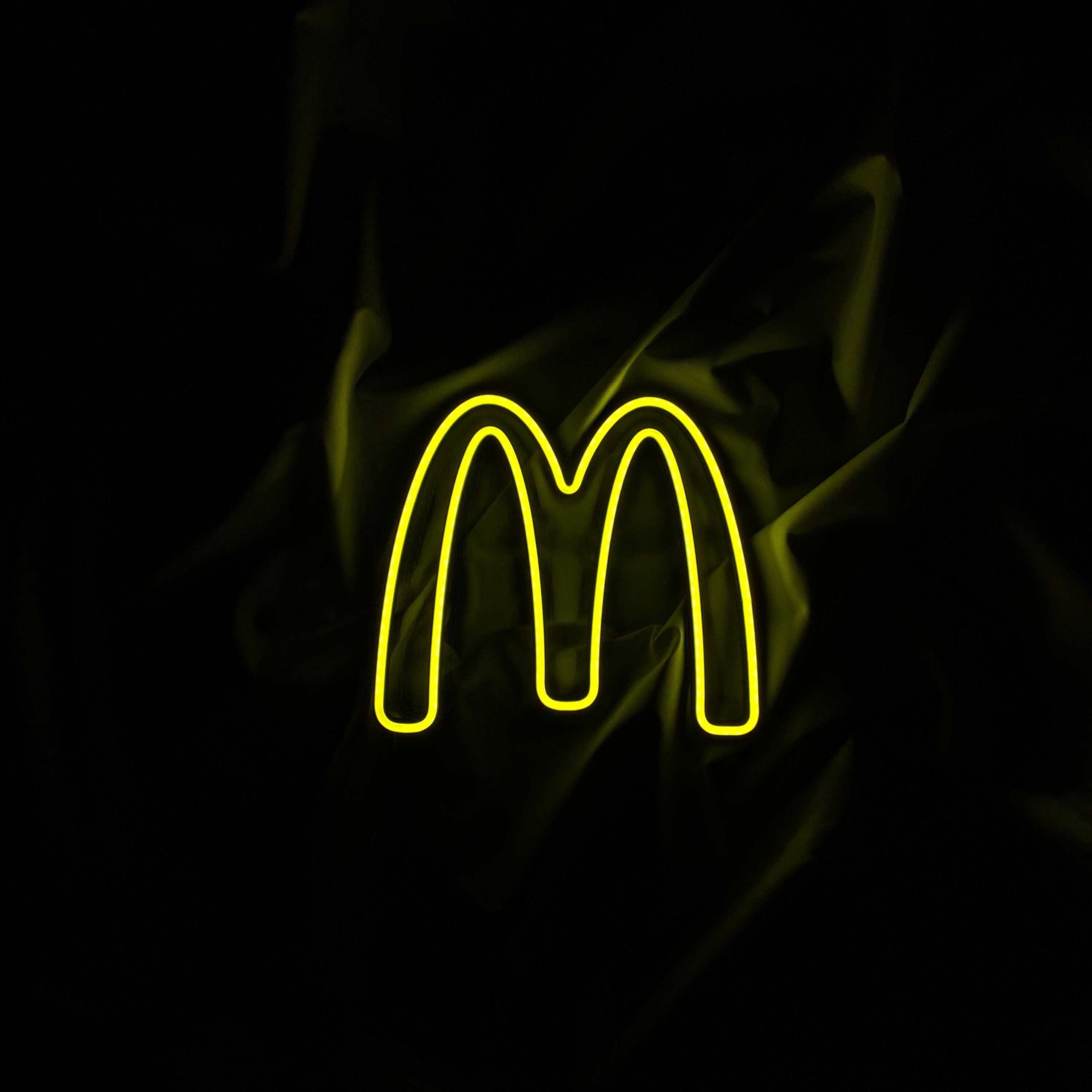 Neon LED Mcdonald's | Neon Sign | Wall Decor | Food Lovers | Big Mac ...