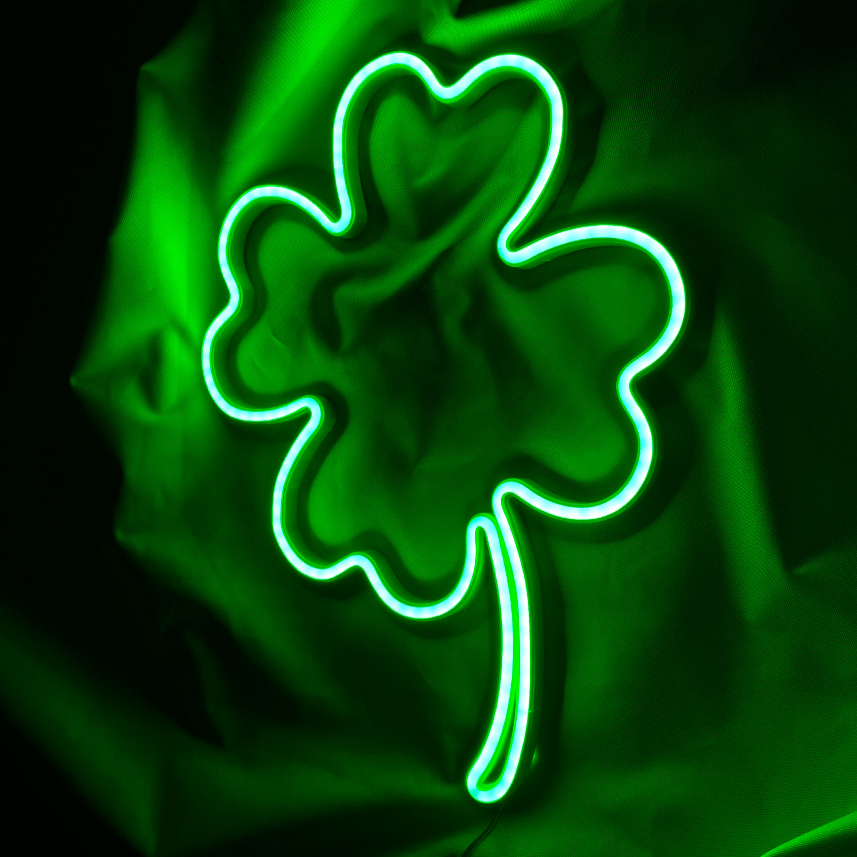 Neon LED Clover Lucky Neon Light Green Neon Light Wall - Etsy