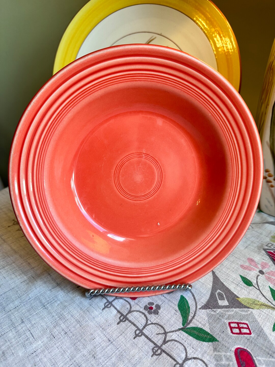 Fiestaware Fiesta 9" Large Rim Soup Bowl Retired Persimmon Color - Etsy