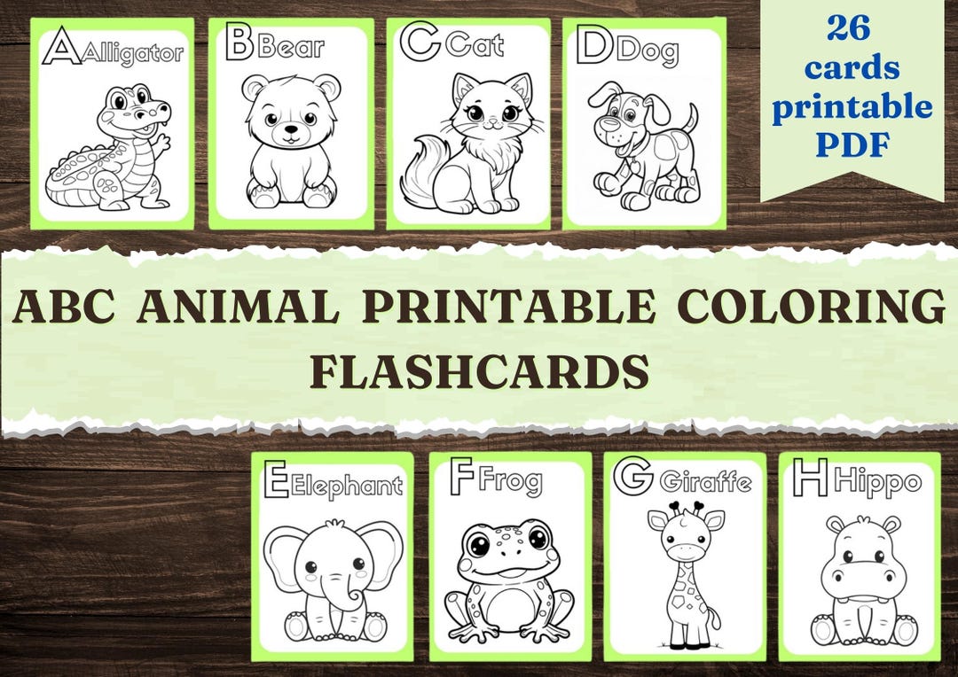 Printable Alphabet Flashcards ABC Flashcards for Kids Educational ...