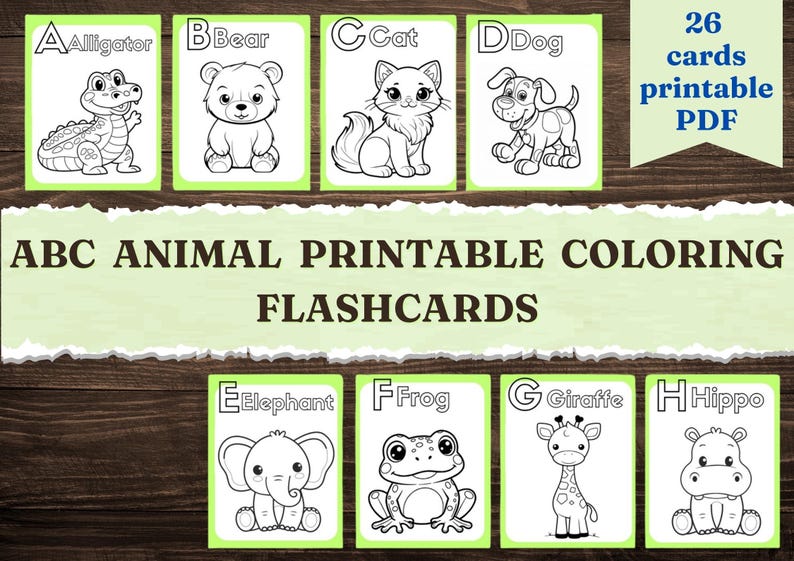 Printable Alphabet Flashcards ABC Flashcards for Kids Educational ...