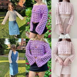 Mabel Sweater | Crochet Pattern | PDF - Etsy
