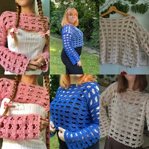 Mabel Sweater | Crochet Pattern | PDF - Etsy