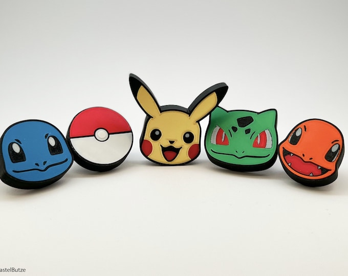Knob Set / Knob Pokémon for Cupboard, Chest of Drawers or Drawer With ...