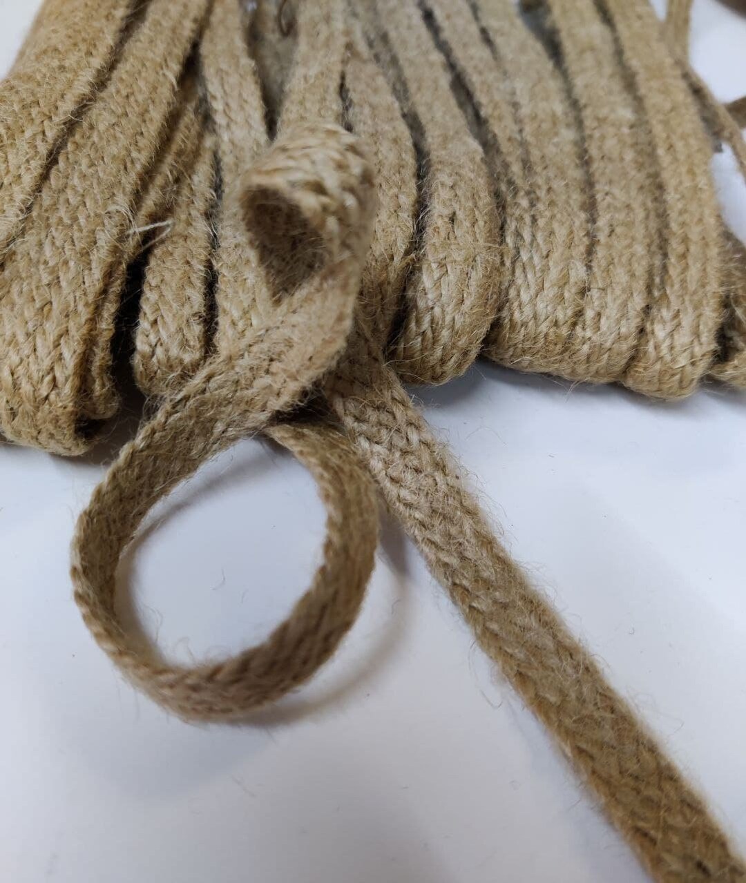 2 Metres Natural Braided Burlap Ribbon 1/2", Rare Jute Trim - Etsy