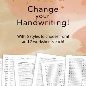 How to Change Your Handwriting - Cursive - Fountain Pen - Etsy
