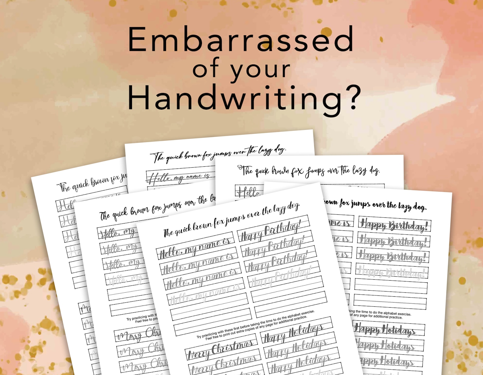 How to Change Your Handwriting Cursive Fountain Pen - Etsy