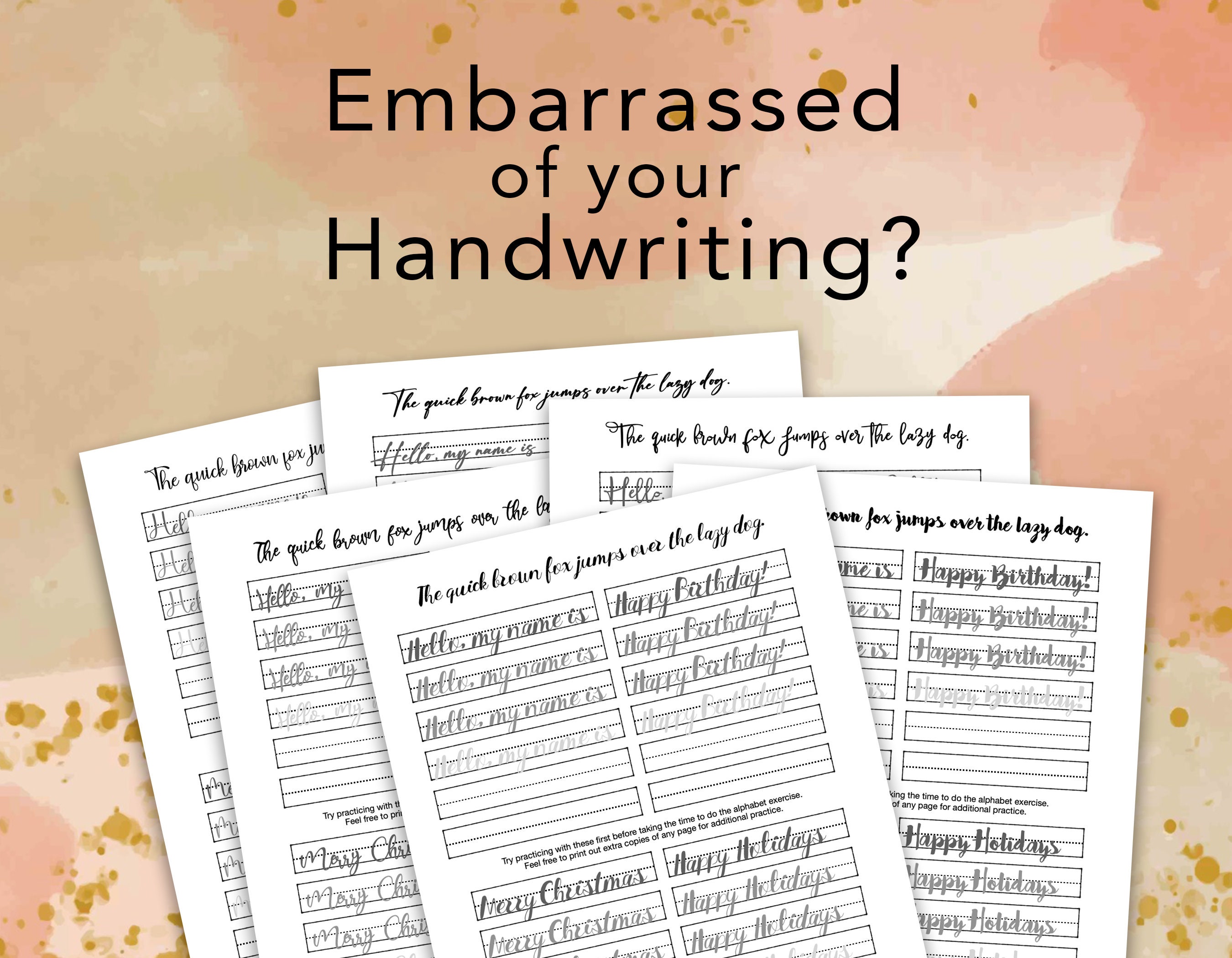 How to Change Your Handwriting - Cursive - Fountain Pen - Etsy