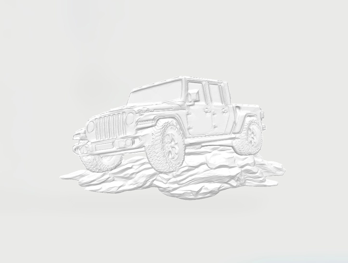 Gladiator 4x4 on Rocks STL File for CNC - Etsy