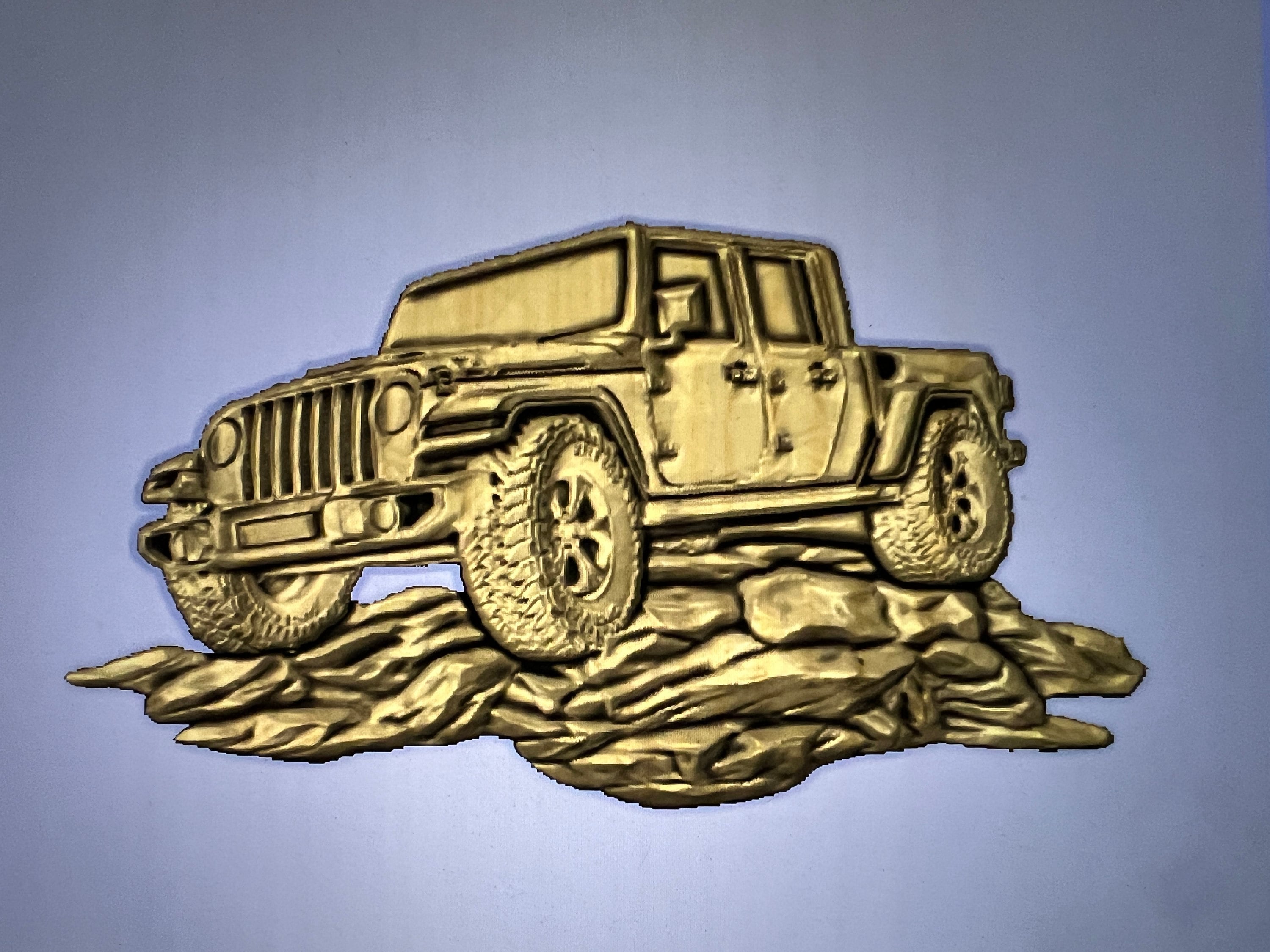 Gladiator 4x4 on Rocks STL File for CNC - Etsy