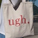 Ugh Tote Bag-aesthetic Tote Bag,cute Tote Bag,daily Tote Bag,aesthetic ...