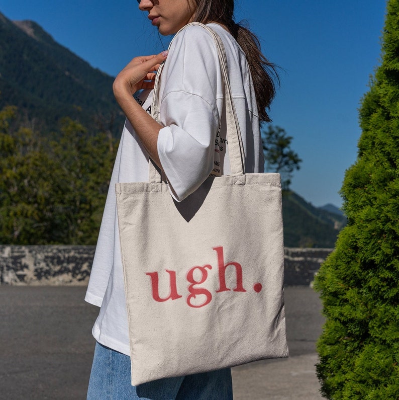 Ugh Tote Bag-aesthetic Tote Bag,cute Tote Bag,daily Tote Bag,aesthetic ...