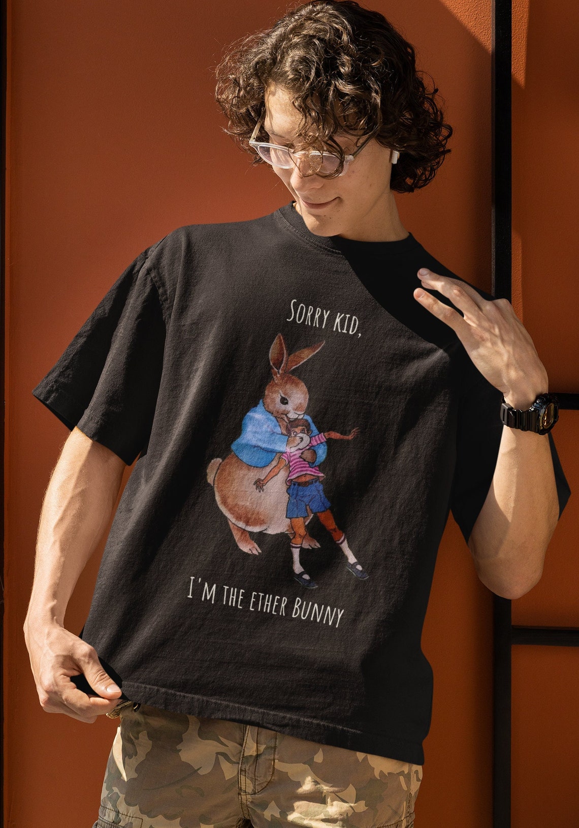 Sorry Kid I'm the Ether Bunny Tshirt aesthetic Shirt,graphic Tees,scary ...