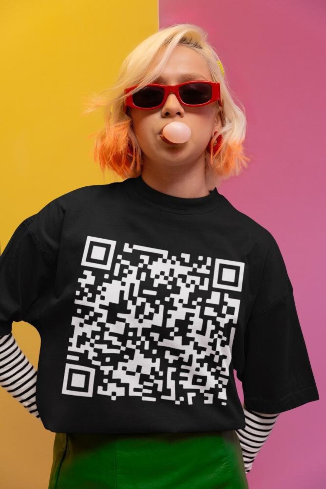 Rick Roll QR Code Tshirt rickrolling Tshirt,graphic Tees,funny ...