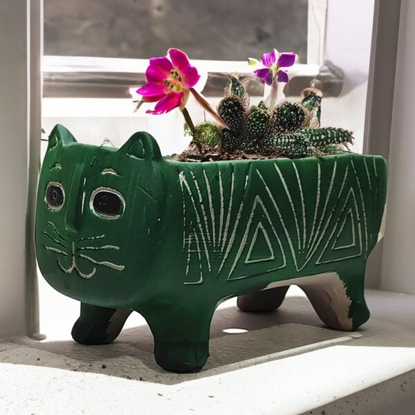 Planter Cat - Etsy