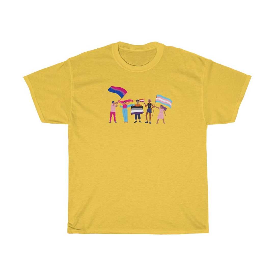 LGBTQIA+ Pride Flags Unisex Cotton Tee - Etsy