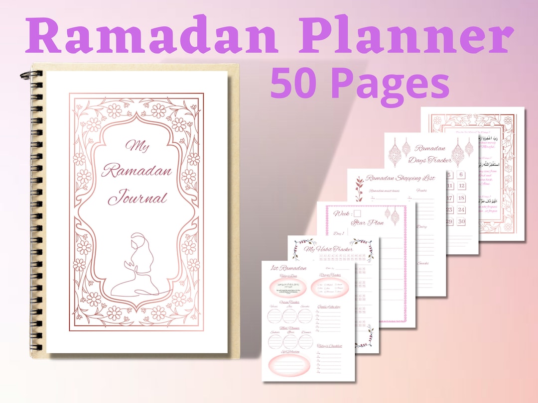 Ramadan Purple Planner Ramadan Journal Ramadan Gift Ramadan Tracker ...