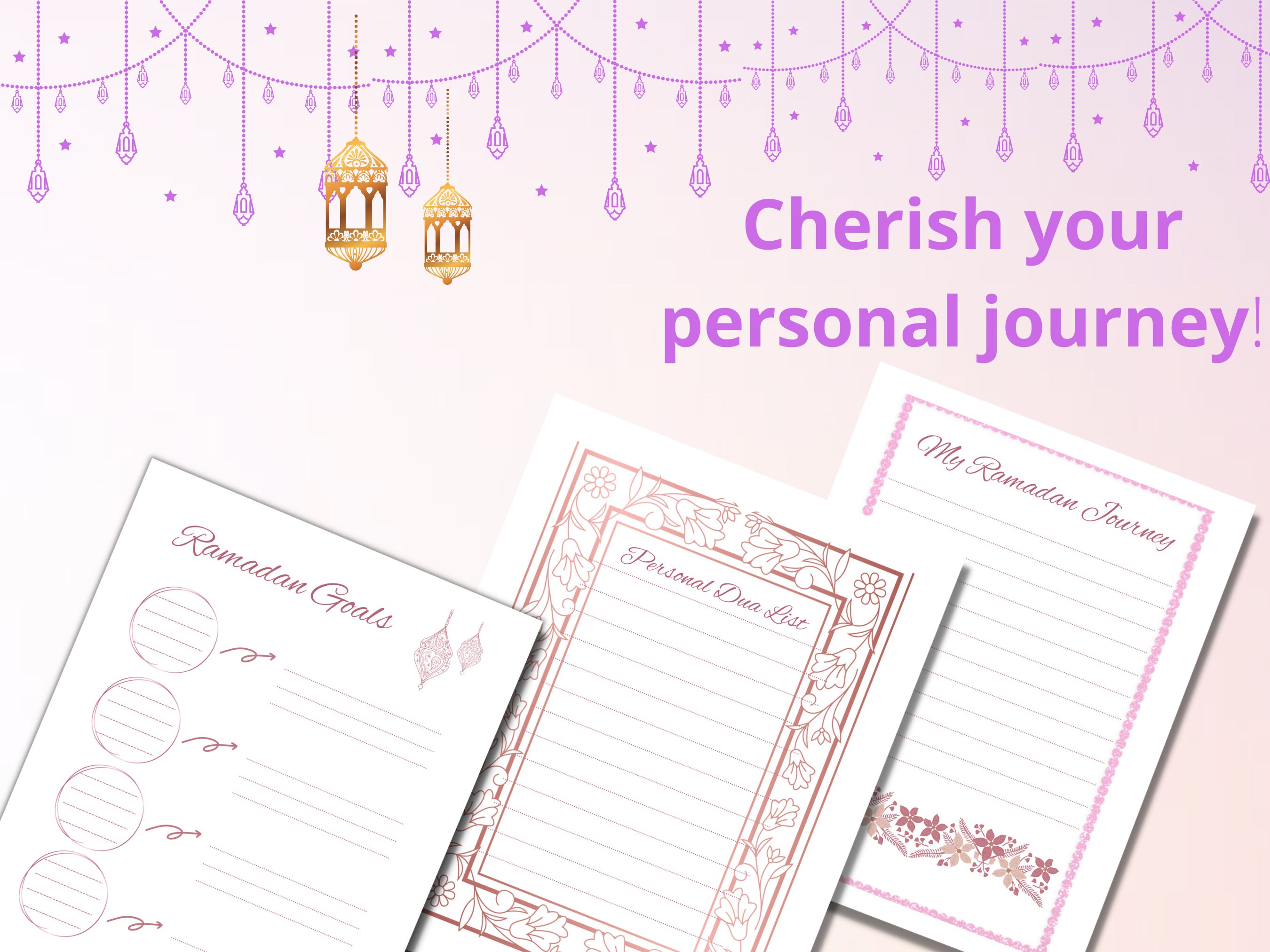 Ramadan Purple Planner Ramadan Journal Ramadan Gift Ramadan Tracker ...