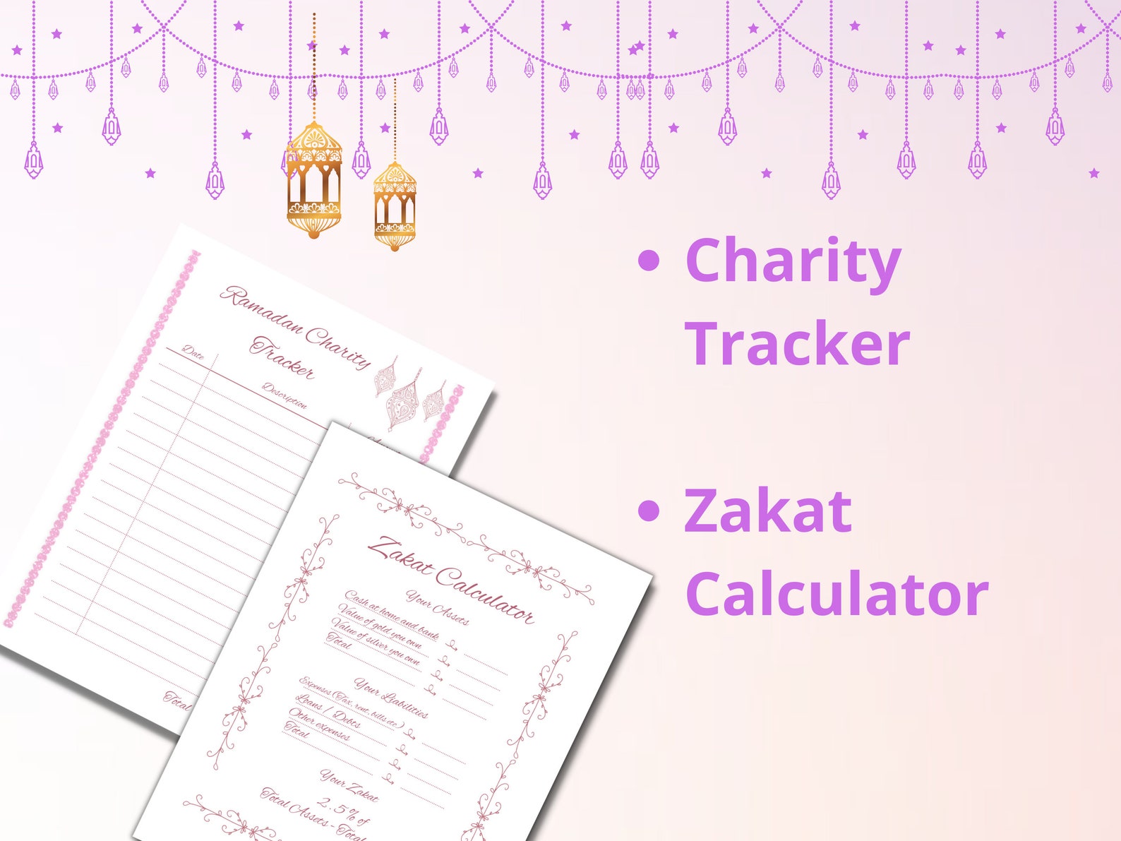 Ramadan Purple Planner Ramadan Journal Ramadan Gift Ramadan Tracker ...