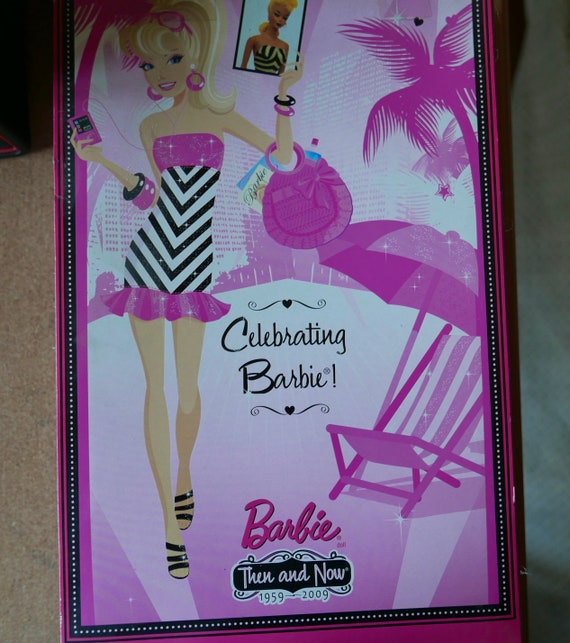 Reissue 2008 Bathing Suit Barbie Doll Then and now 1958-2009 In ...