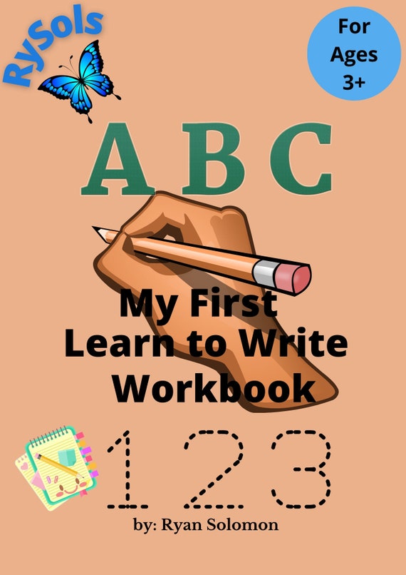My First Learn to Write Workbook | Etsy