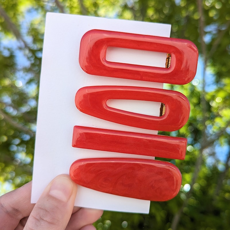 Resin Hair Clip - Etsy