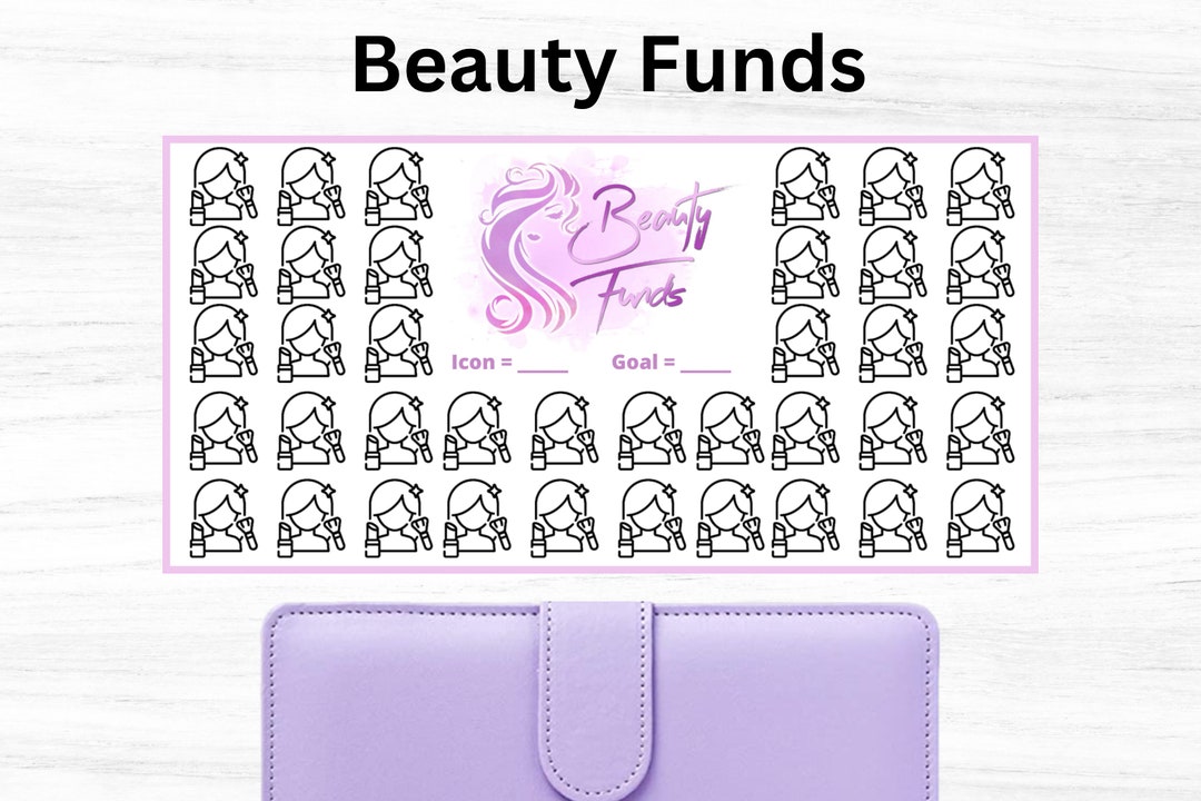 A6 Beauty Saving Tracker, Printable Beauty Saving Goal Tracker, Beauty ...
