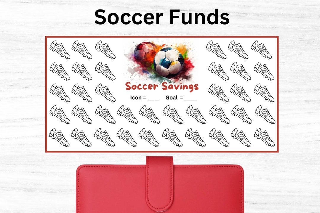 A6 Soccer Saving Tracker, Goal Tracker, Printable Digital Download ...