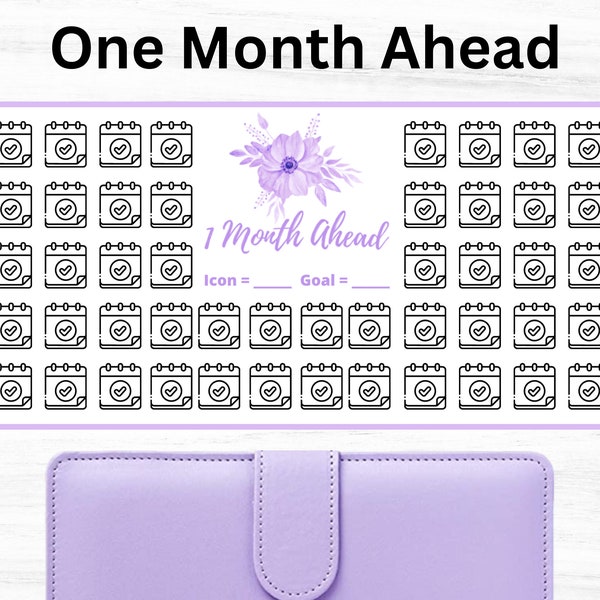 One Month Ahead Tracker - Etsy