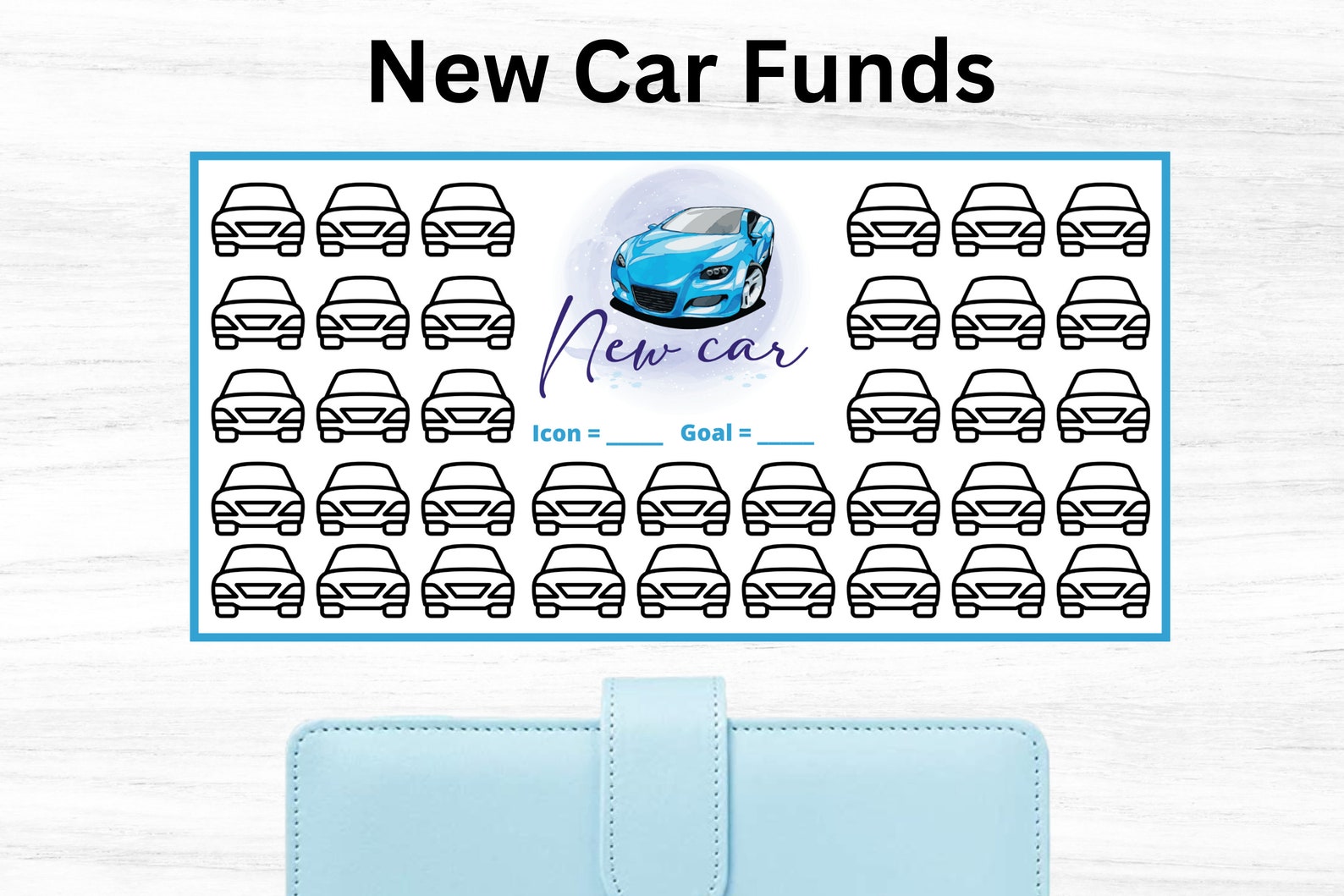 A6 New Car Saving Tracker, Car Saving Challenge, Printable Car Saving ...
