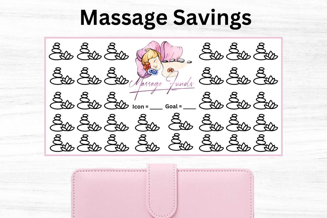 A6 Massage Saving Tracker, Printable Digital Download, Money Saving ...