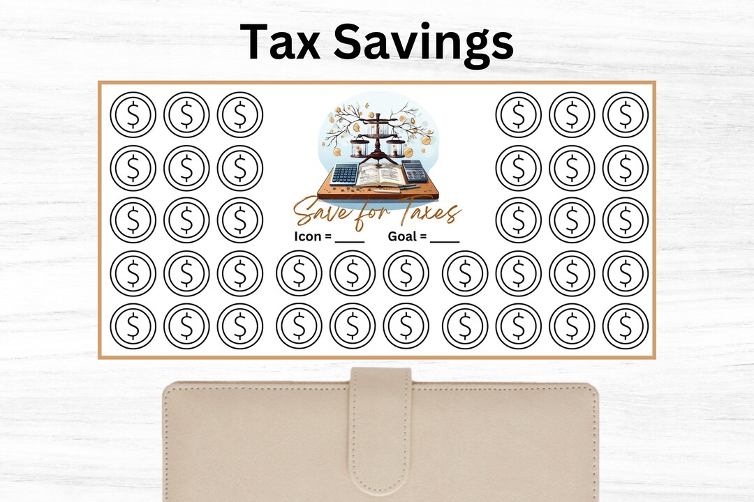 A6 Tax Saving Tracker, Printable Digital Download, Money Saving ...