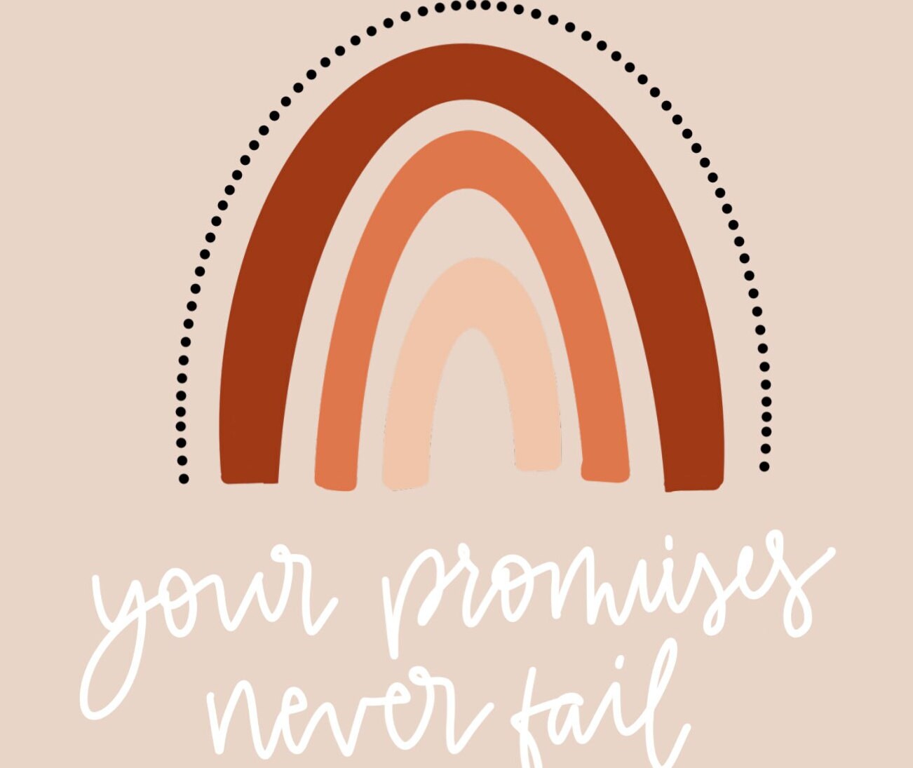 Rainbow Bible Verse Digital Art Print - Etsy