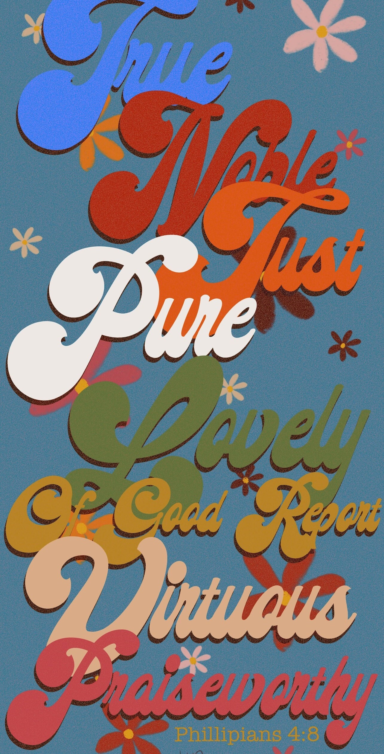 Retro Christian Phone Wallpaper, Bible Verse High Resolution Lockscreen ...