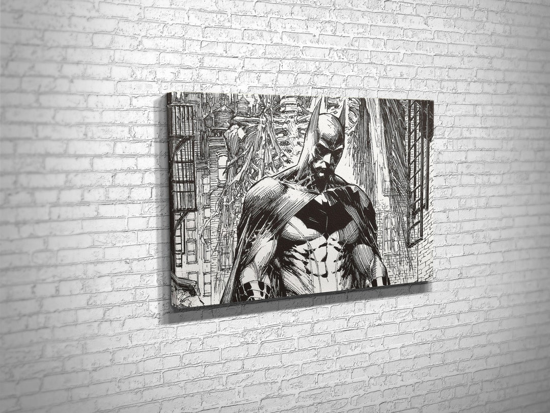 Batman Legend, Legend Wall Art, Wall Hanging, Glass Wall Decor, Canvas ...