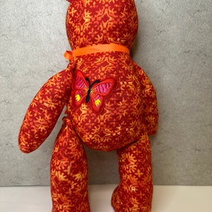 Red Teddy Bear, Bright Colored Home Decor, Red Gifts for Women, Teddy ...