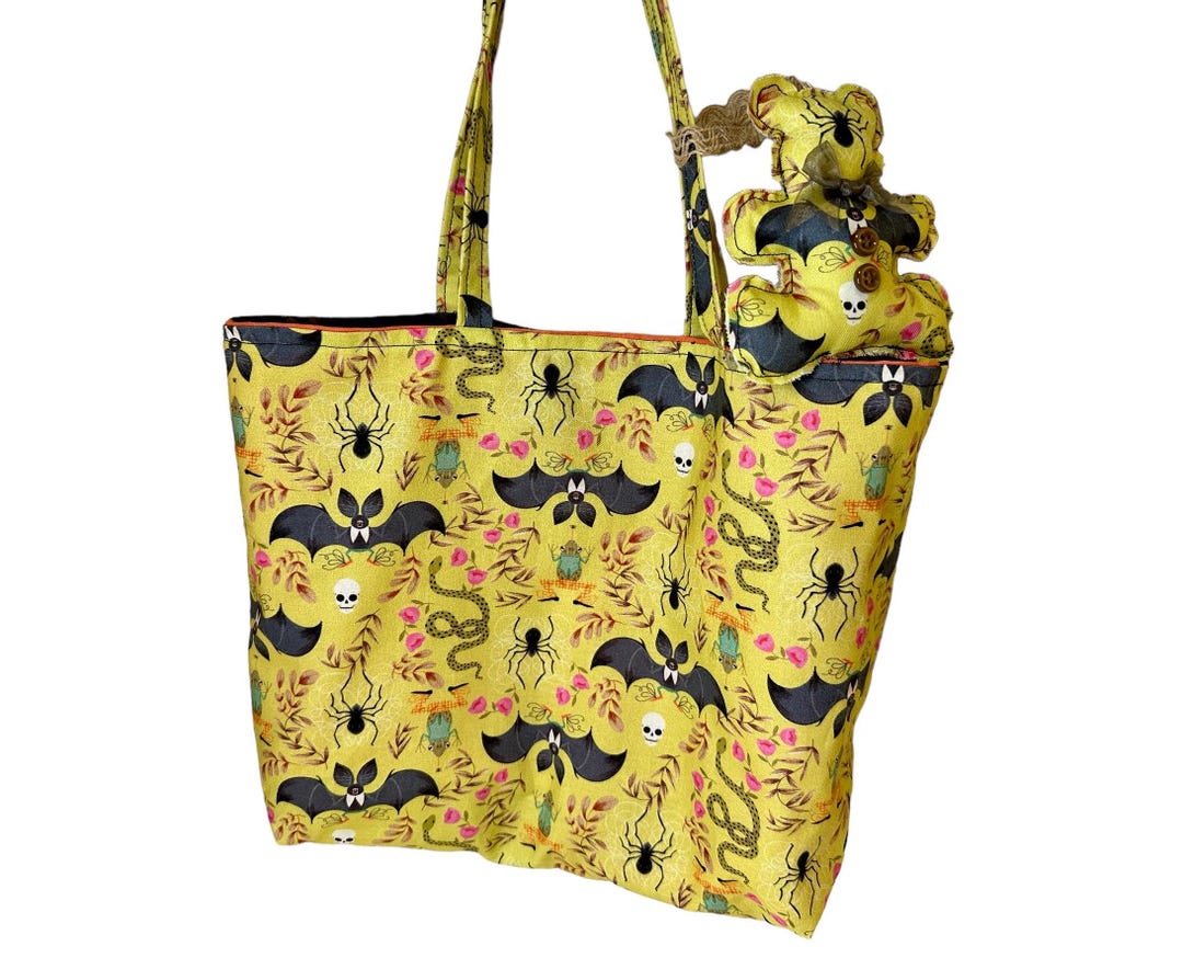 Halloween Tote Bag, Spooky Purse, Gift for Halloween Lover, Handmade ...