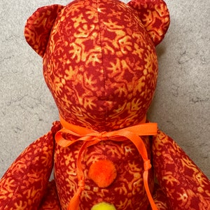 Red Teddy Bear, Bright Colored Home Decor, Red Gifts for Women, Teddy ...