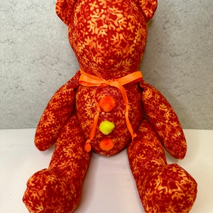 Red Teddy Bear, Bright Colored Home Decor, Red Gifts for Women, Teddy ...