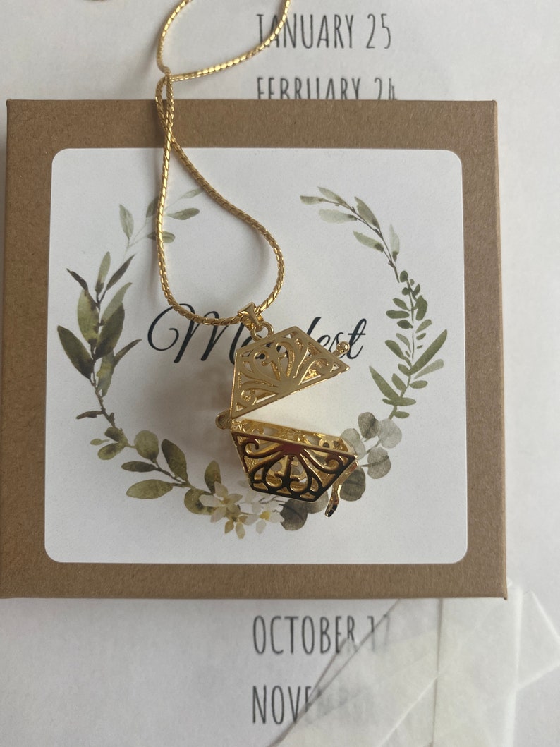 Manifestation Locket Kit With Basket Locket Long Chain - Etsy