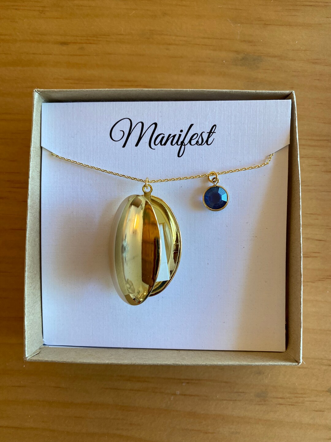Manifestation Locket Kit With Blue Charm - Etsy